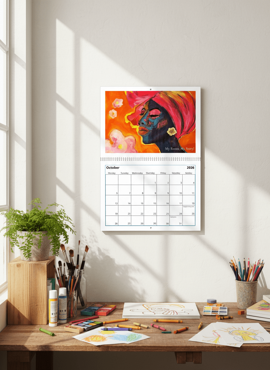 Art Explorers 2026 Wall Calendar A3 - 12 Original Artworks by Young ...